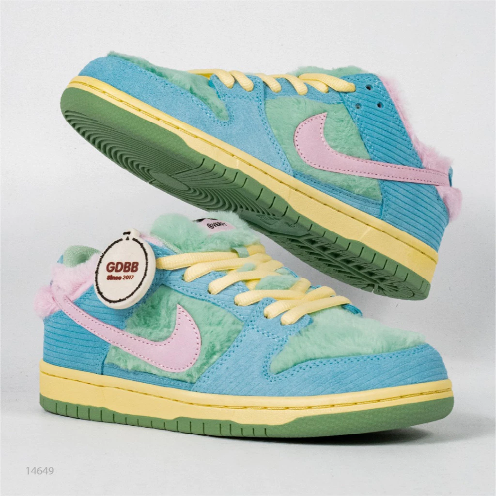 Sepatu SB Dunk Low Verdy Visty Blue Enamel Green Sneakers Authentic ...
